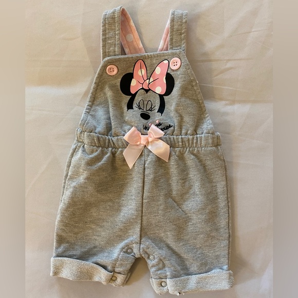 Disney | One Pieces | Disney Baby Minnie Mouse Overalls Size 3 Months ...